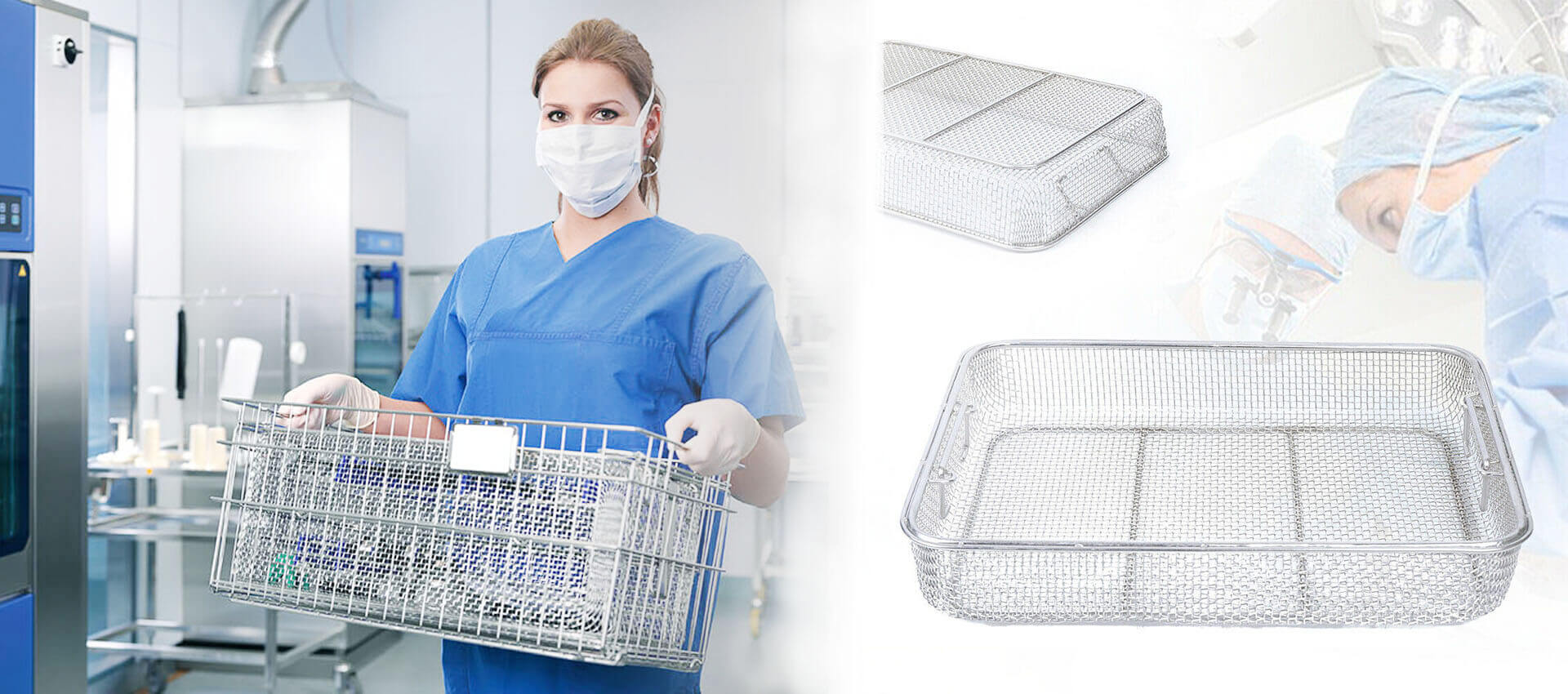 Sterilization Baskets - Stainless Steel Sterilisation Tray